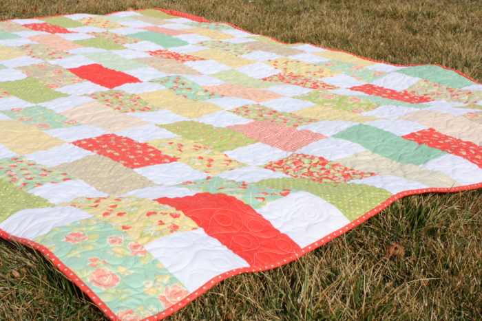 Easy Bricks Quilt Tutorial - Diary of a Quilter - a quilt blog