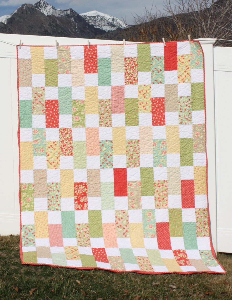 Easy Bricks Quilt Tutorial - Diary of a Quilter - a quilt blog