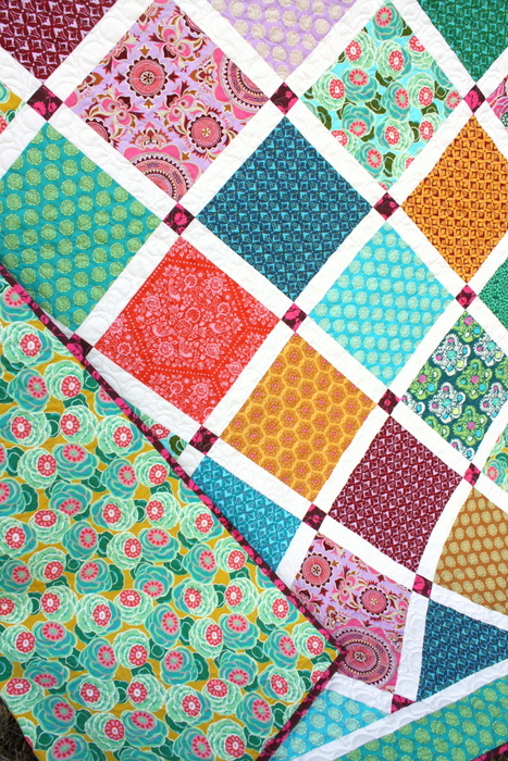 New Lattice Quilt with Dreamweaver by Amy Butler - Diary of a Quilter ...