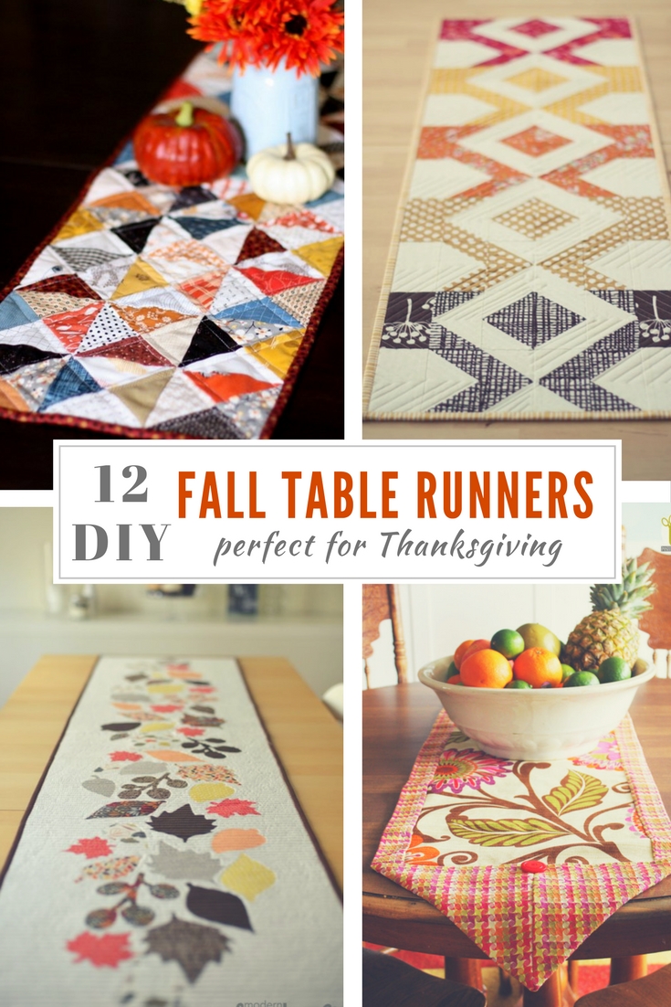 Fall Table Runner Ideas and Tutorials - Diary of a Quilter