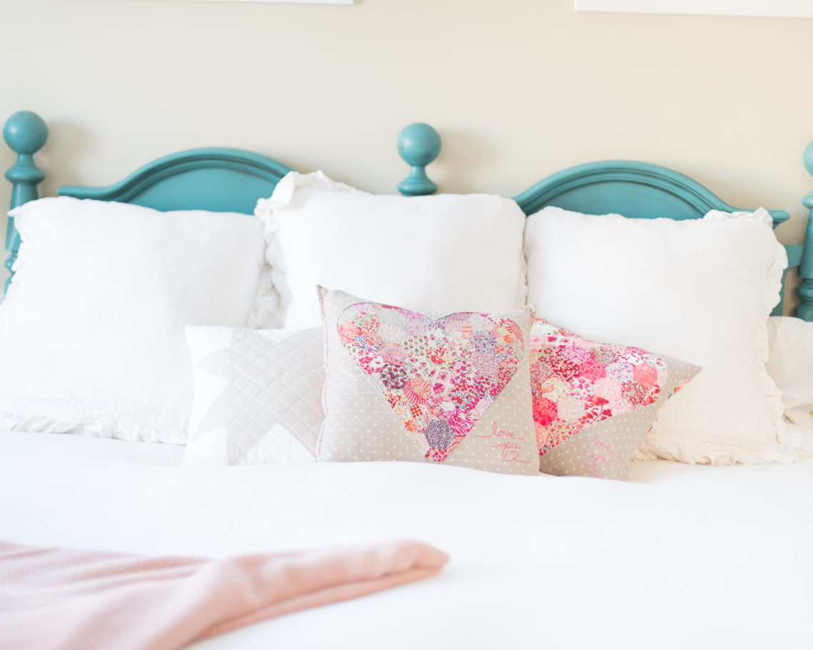 Liberty Hexagon Heart Pillow Tutorial