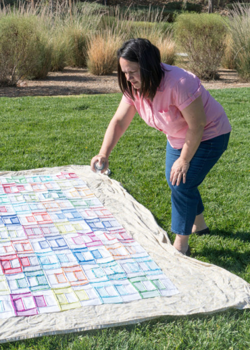 Tutorial: Spray Basting a Quilt