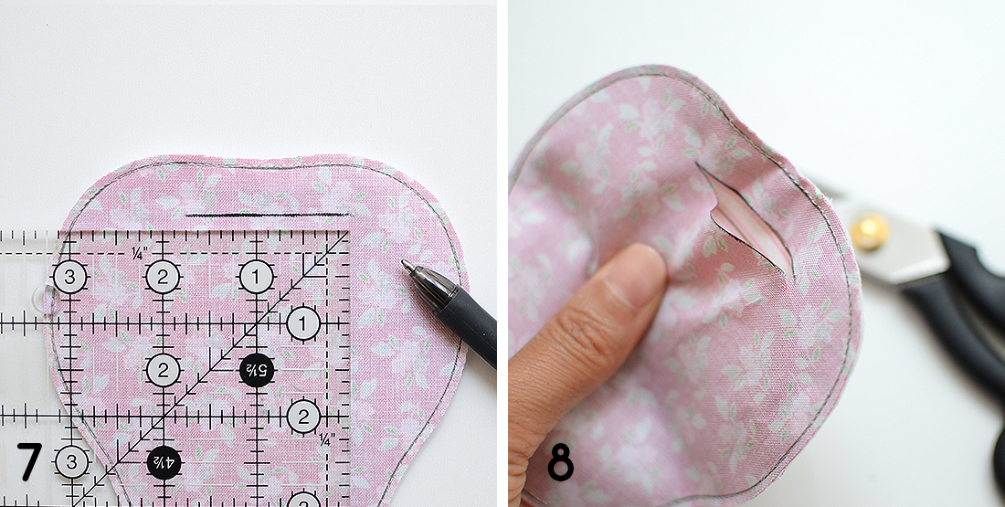 Quilted Strawberry Coaster Tutorial