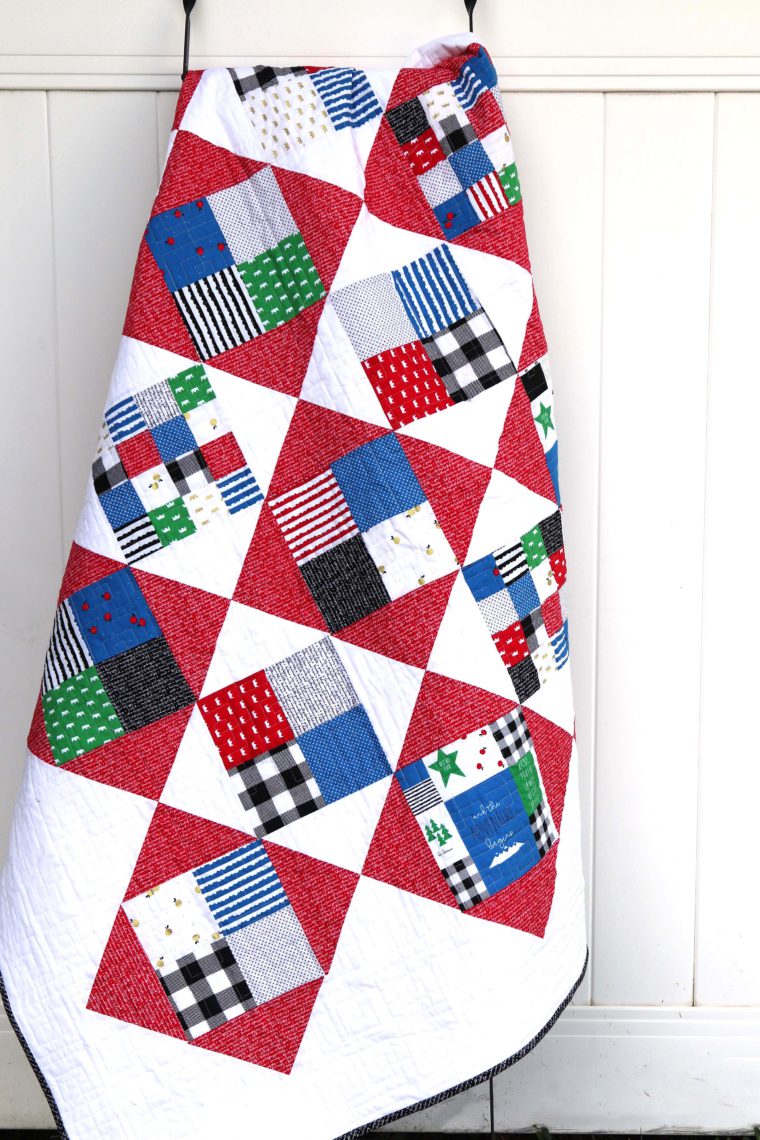 Four Square Quilt Tutorial - featuring Let Them Be Little - Diary of a ...