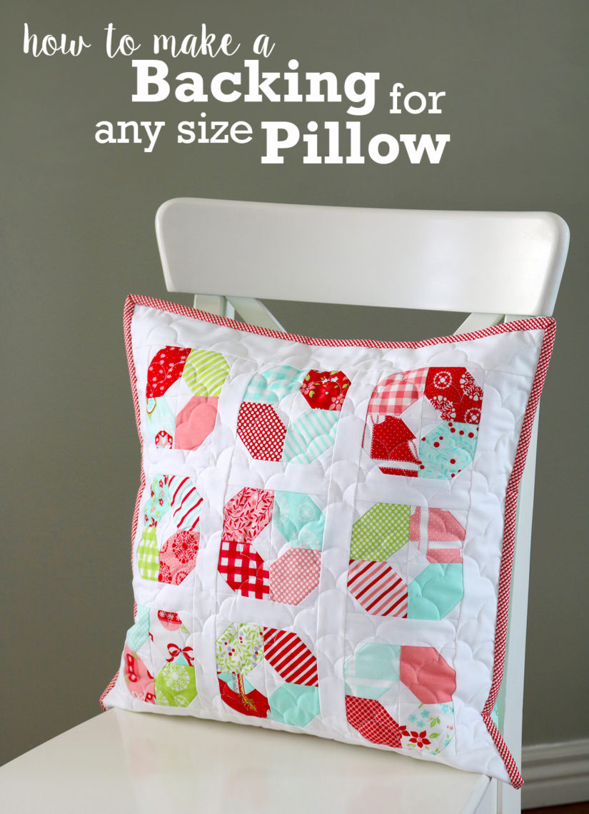 Easy Trick: Make a Back for Any Pillow Size - Diary of a Quilter - a ...