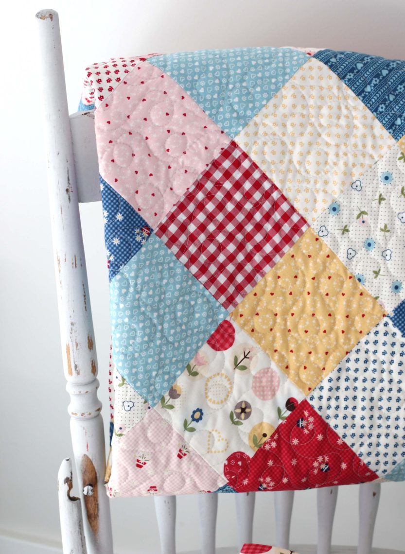 Patchwork On Point Quilt Tutorial - Diary of a Quilter - a quilt blog