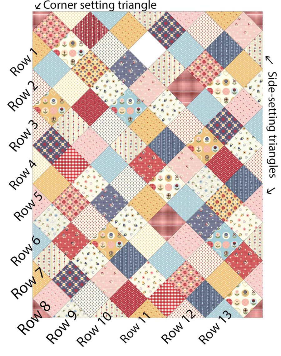 Patchwork On Point Quilt Tutorial - Diary of a Quilter - a quilt blog