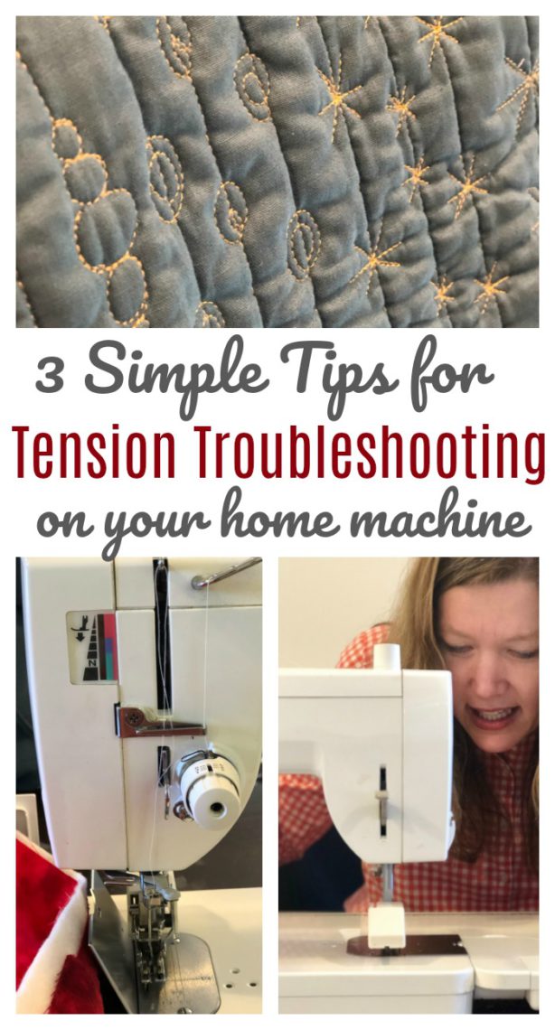 Sewing Machine Tension Troubleshooting for Quilting at Home - Diary of ...