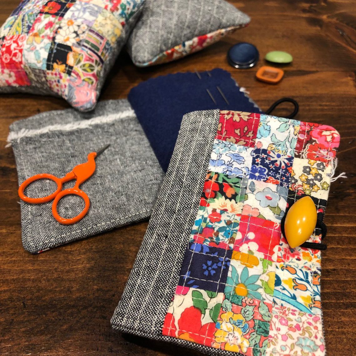Scrappy Liberty Patchwork Pincushion | quilting | Diary of a Quilter