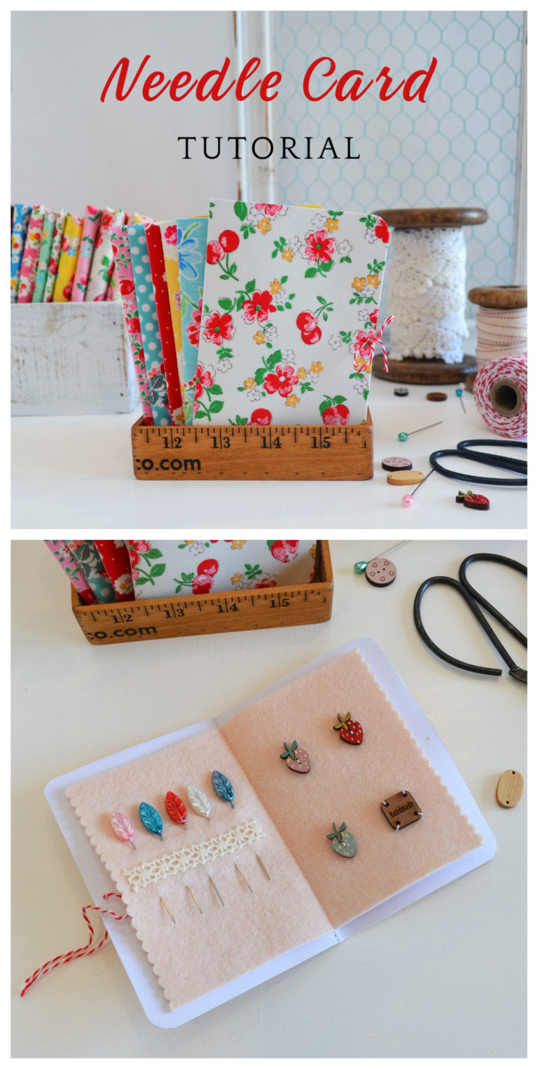 Fabric Covered Needle Cards | quilting | Diary of a Quilter