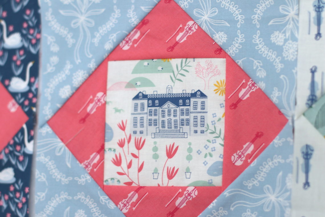 Economy Blocks with Pemberley Fabric - Diary of a Quilter - a quilt blog