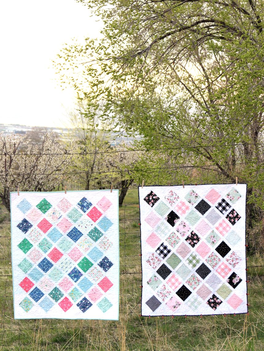 Modern Farmhouse Baby Lattice Quilt - Diary of a Quilter - a quilt blog