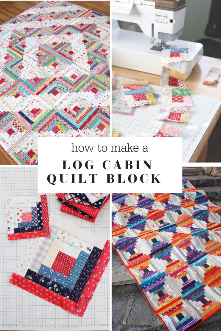 Log Cabin Quilt Block Tutorial Inspiration Diary Of A Quilter A