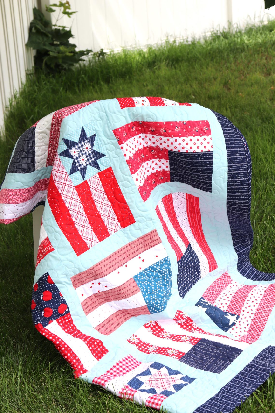 Flying Flags Quilt Tutorial - Diary of a Quilter - a quilt blog