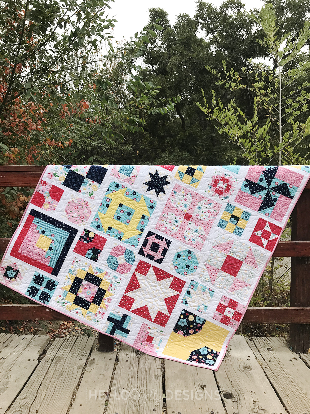 Scrappy Sampler Quilt Layout Idea - Diary of a Quilter - a quilt blog