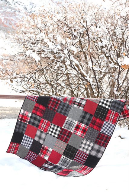 Flannel Plaid Patchwork Quilt - Diary of a Quilter - a quilt blog