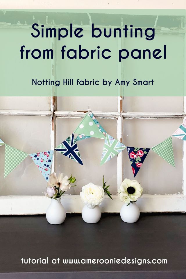 How to Make Bunting -or Pennant Flags - Tutorials - Diary of a Quilter ...