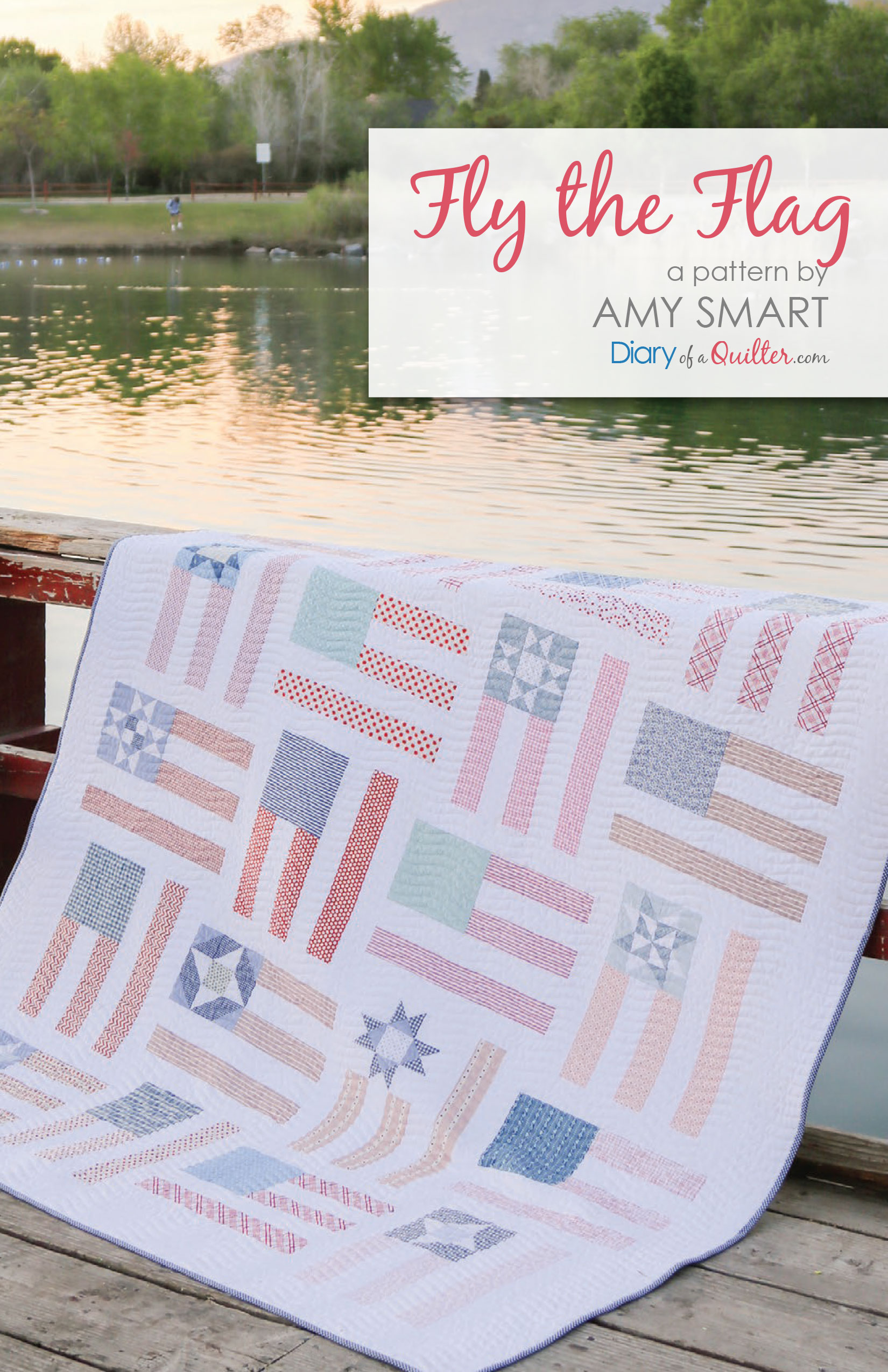Fly the Flag - a patriotic US flag + star sampler quilt - Diary of a ...