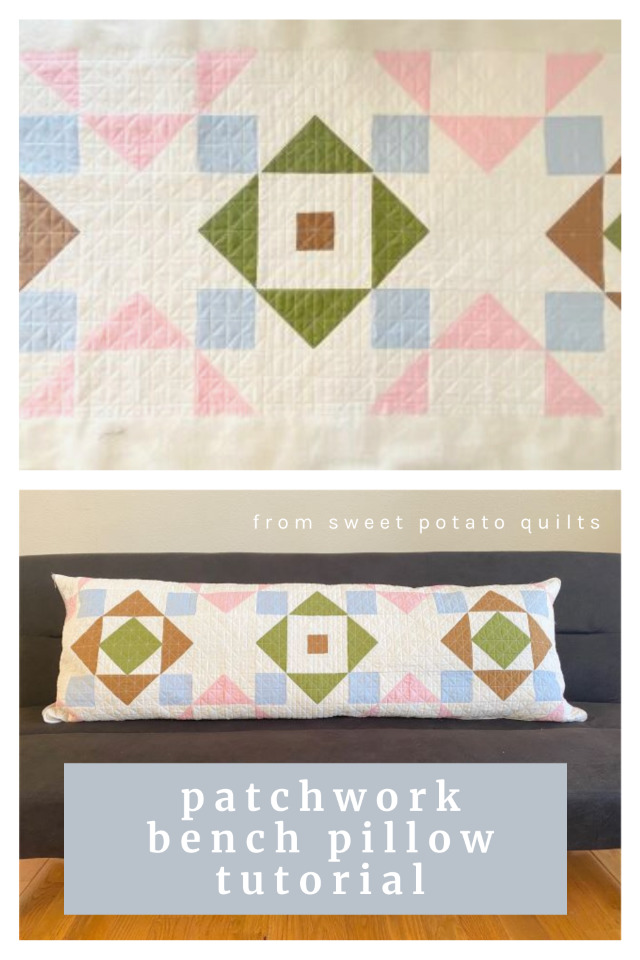 Quilted Body Pillow with Fabric Scraps Tutorial - Diary of a Quilter ...