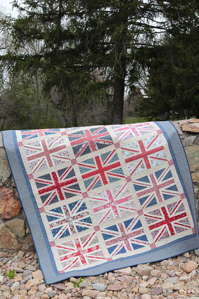 Liberty + Jane Austen Union Jack Quilt - Diary of a Quilter - a quilt blog