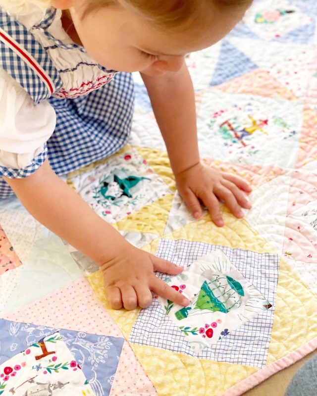 A Quilt That is Loved - Economy Block Baby Quilt - Diary of a Quilter ...