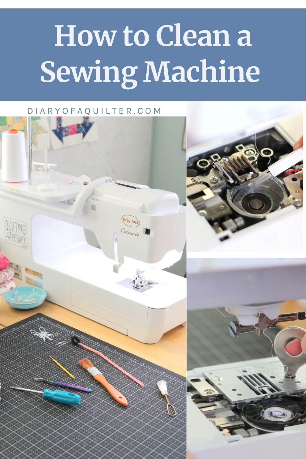 How to Clean Your Sewing Machine - Diary of a Quilter - a quilt blog