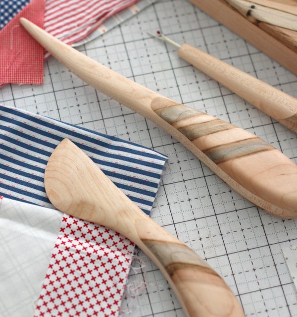 Handmade Wooden Quilter's Tools and Clappers - Diary of a Quilter - a ...