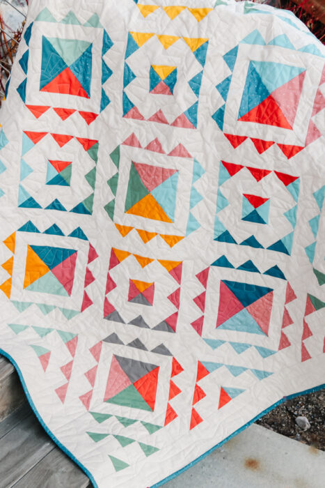Cascade Falls Quilts in Solids - Diary of a Quilter - a quilt blog