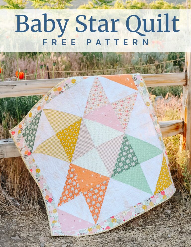 Baby Star Quilt Free Pattern - Diary of a Quilter - a quilt blog