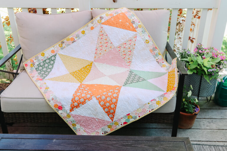 Baby Star Quilt Free Pattern - Diary of a Quilter - a quilt blog