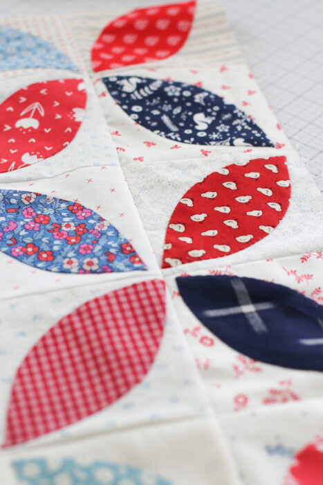 Orange Peel Applique Work In Progress - Diary of a Quilter - a quilt blog