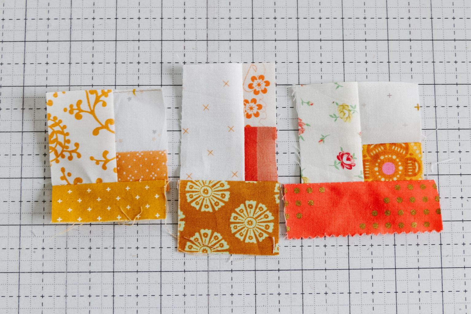 Improv Log Cabin Block Tutorial - Diary of a Quilter - a quilt blog