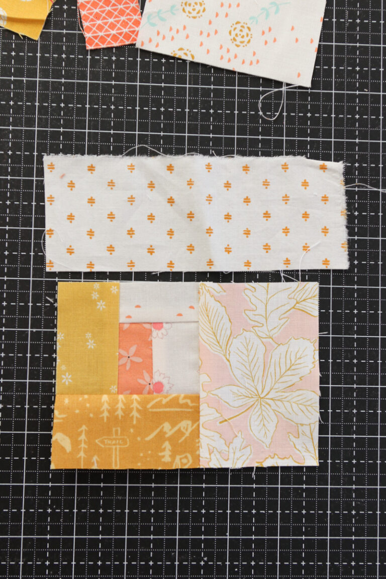 Improv Log Cabin Block Tutorial - Diary of a Quilter - a quilt blog