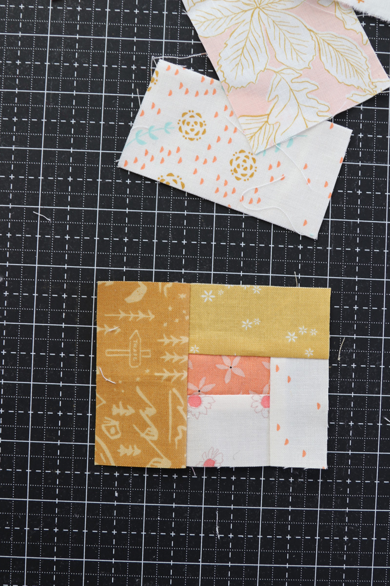 Improv Log Cabin Block Tutorial - Diary of a Quilter - a quilt blog