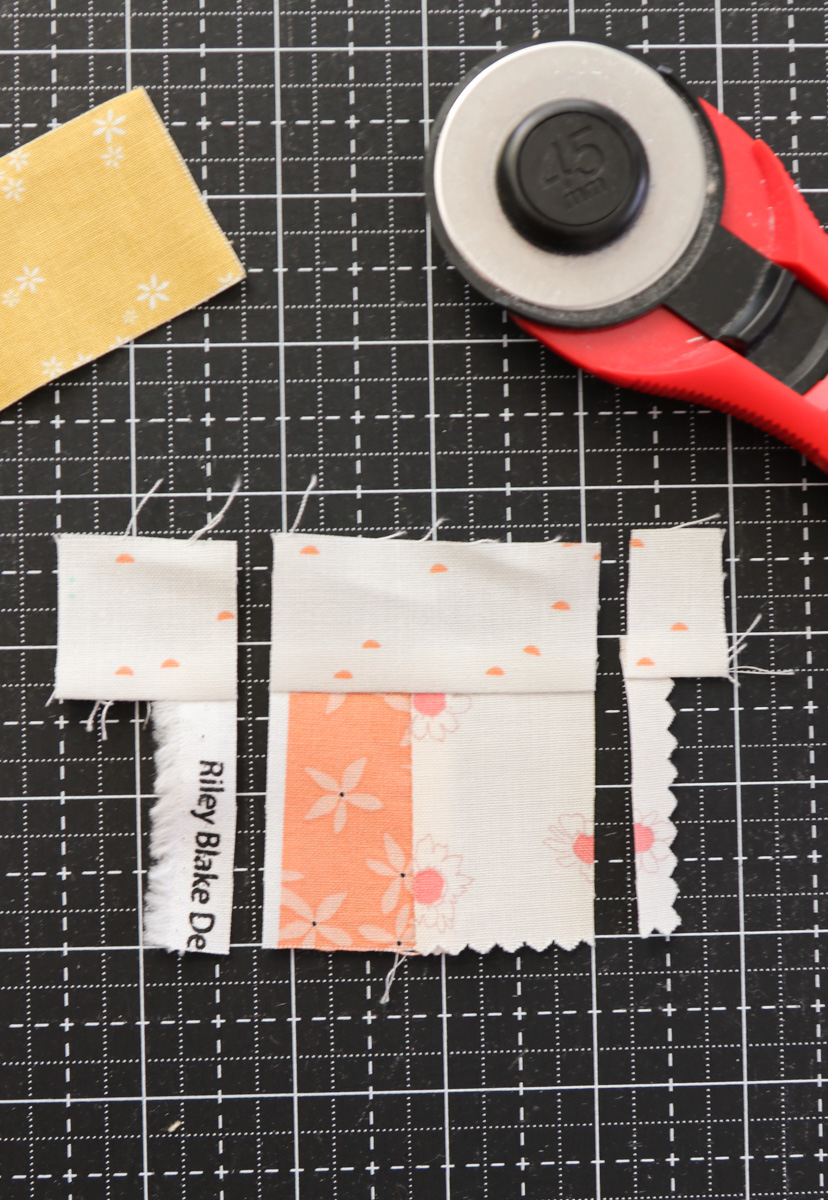 Improv Log Cabin Block Tutorial - Diary of a Quilter - a quilt blog