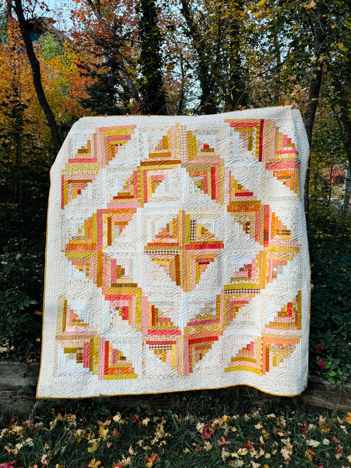 The Improv Log Cabin Quilt - Diary of a Quilter - a quilt blog