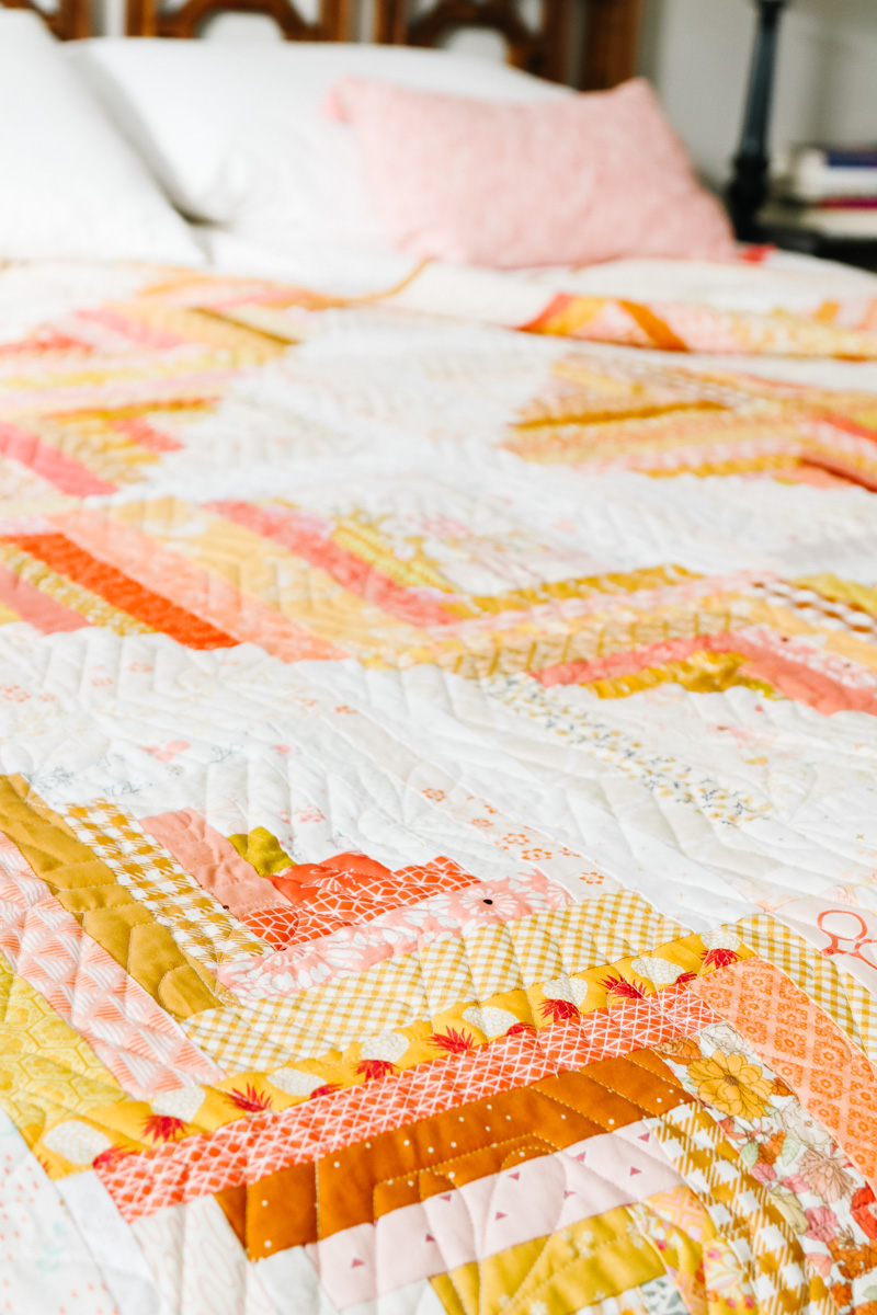 The Improv Log Cabin Quilt - Diary of a Quilter - a quilt blog