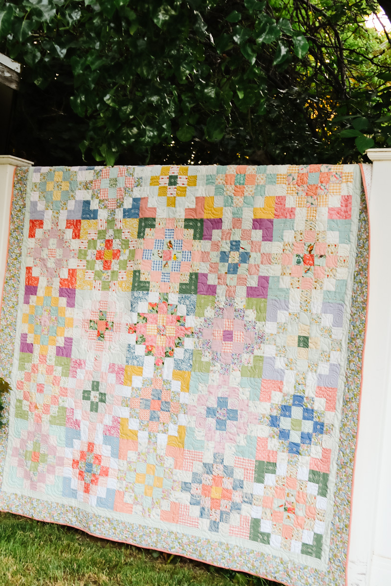 Checkered Garden Pastels Quilt - Diary of a Quilter - a quilt blog
