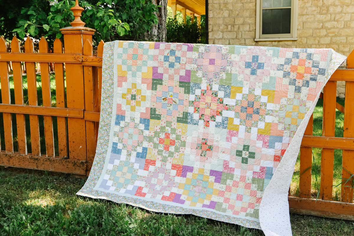 Checkered Garden Pastels Quilt - Diary of a Quilter - a quilt blog