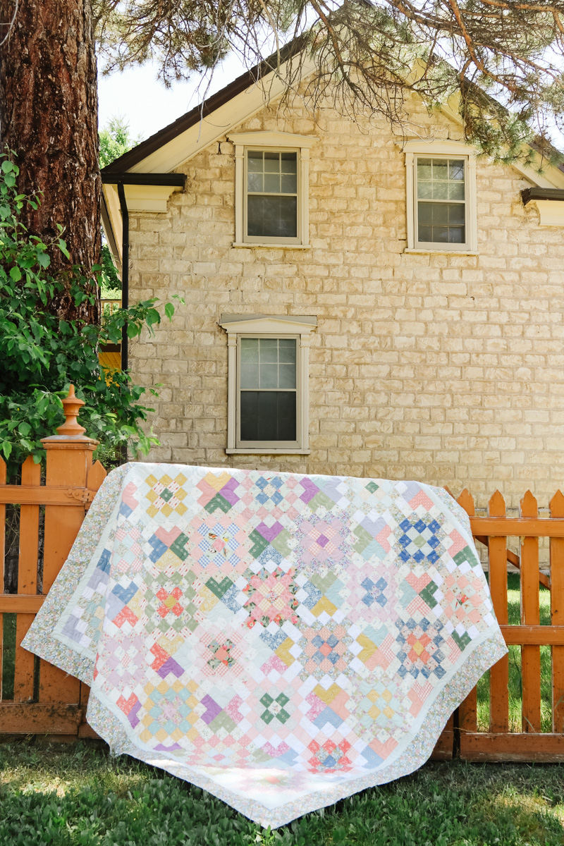 Checkered Garden Pastels Quilt - Diary of a Quilter - a quilt blog