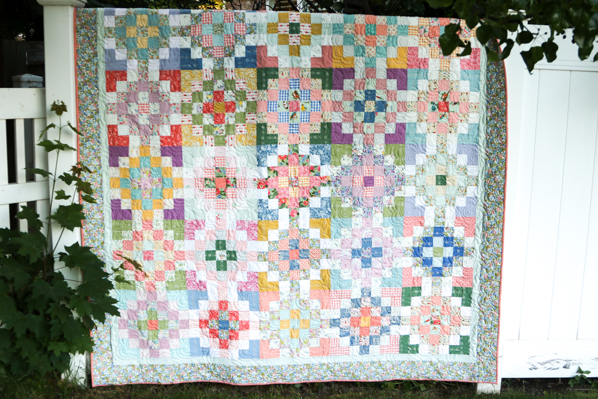 Checkered Garden Pastels Quilt - Diary of a Quilter - a quilt blog