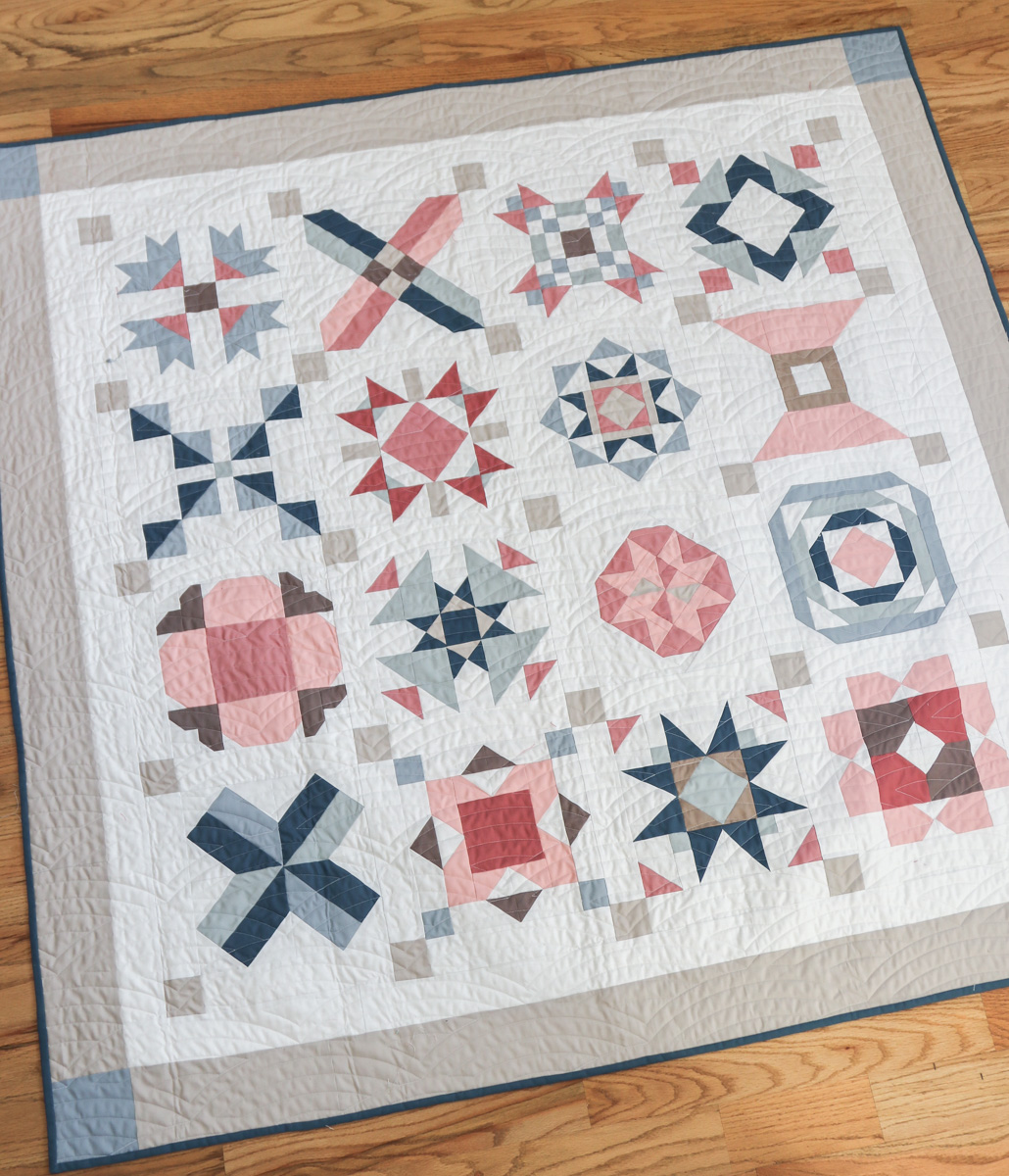 Finished 2025 Sampler Quilt - Diary of a Quilter - a quilt blog
