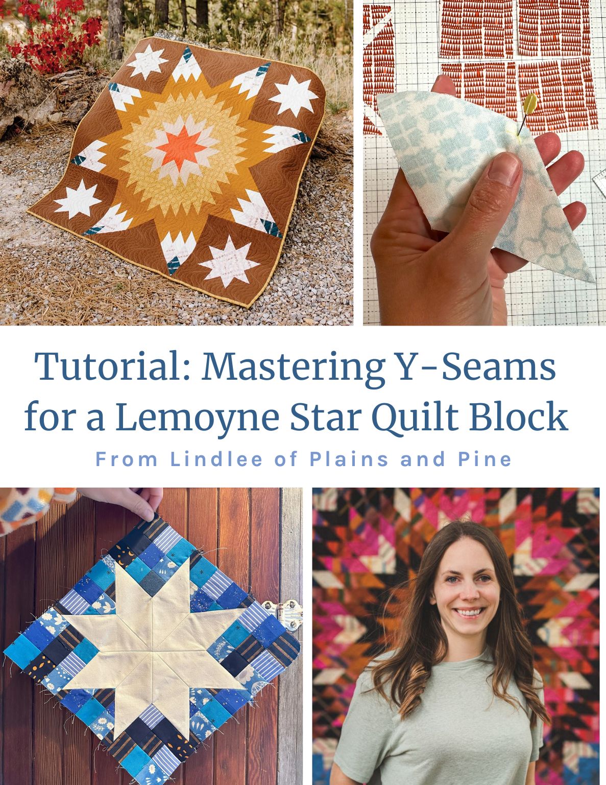 Mastering Y Seams: Step-by-Step Tutorial for the Classic Lemoyne Star Quilt Block
