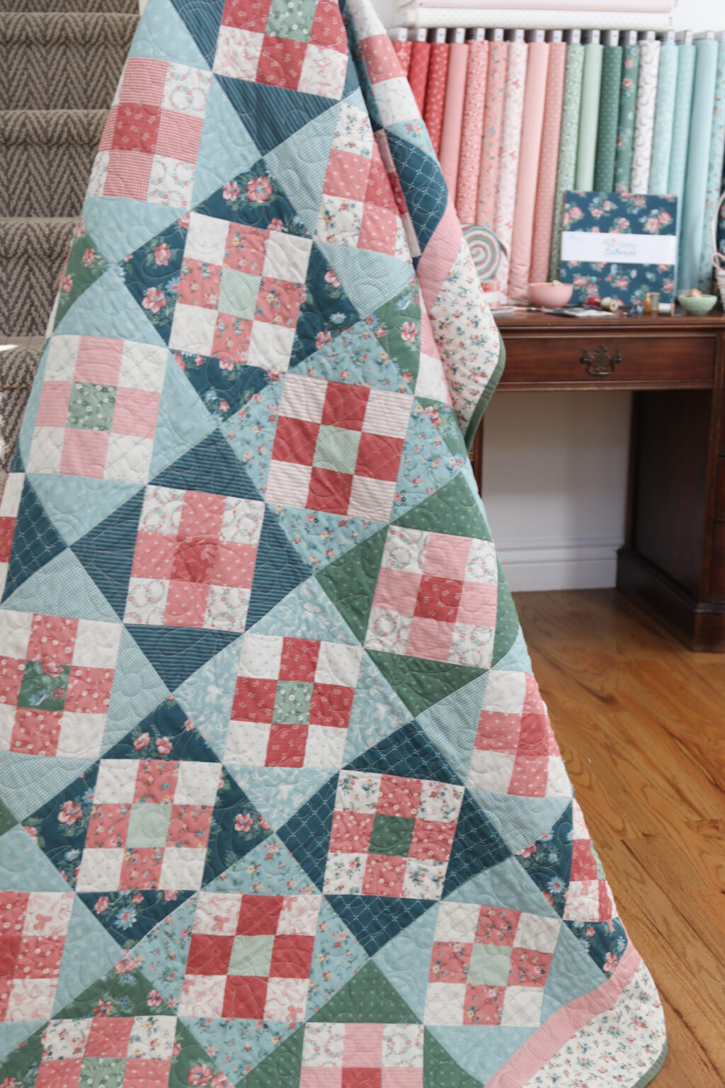 Fat Quarter Pattern: A Stitch in Time - Diary of a Quilter - a quilt blog